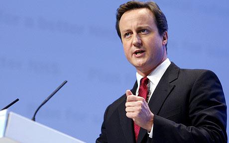 Portfolio - Michael Edmondstone: David Cameron bares teeth over Economy