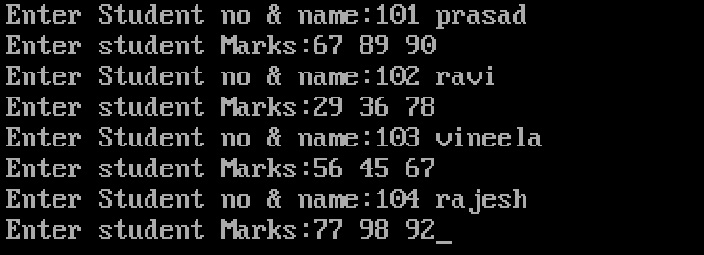 C Programs Using Structures With Arrays Computersadda