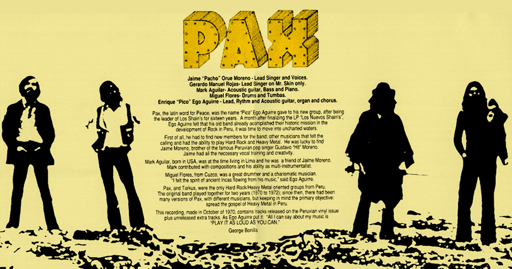Rock Peruano (Imágenes): Pax (1970)