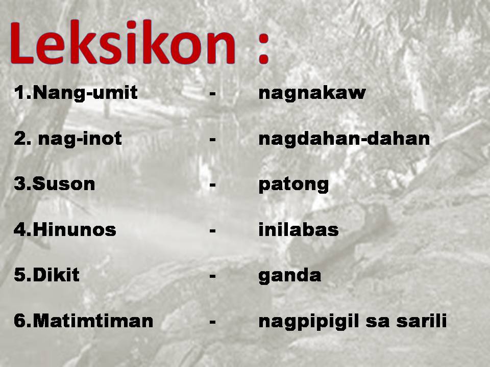 Anak ng Tundun : Leksikon ng Ibong Adarna :)