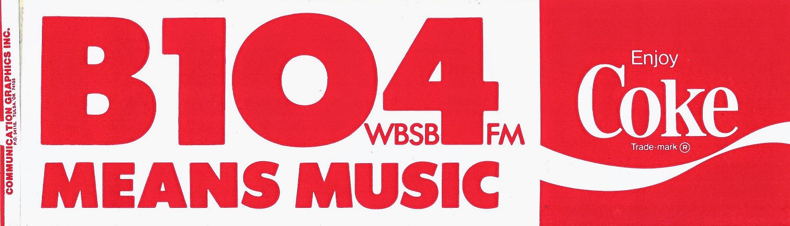 Radio Sticker of the Day: Attack of the Killer B104s