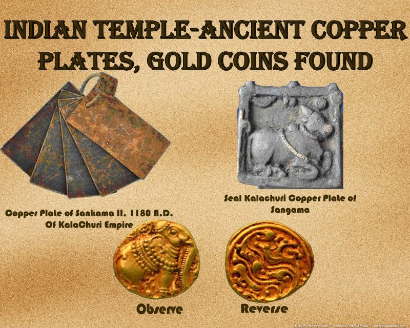 Archaeology Excavations: Indian Temple-Ancient Copper Plates, Gold ...