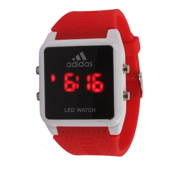 Relógio Adidas Led Vermelho Sport R0027 | Artigos Para Toda Gente
