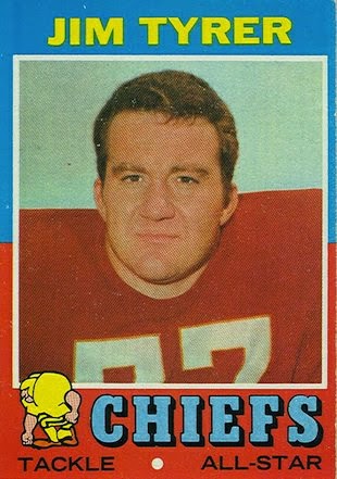 Old baseball cards & football cards: Kansas City Chief Jim Tyrer Hall ...