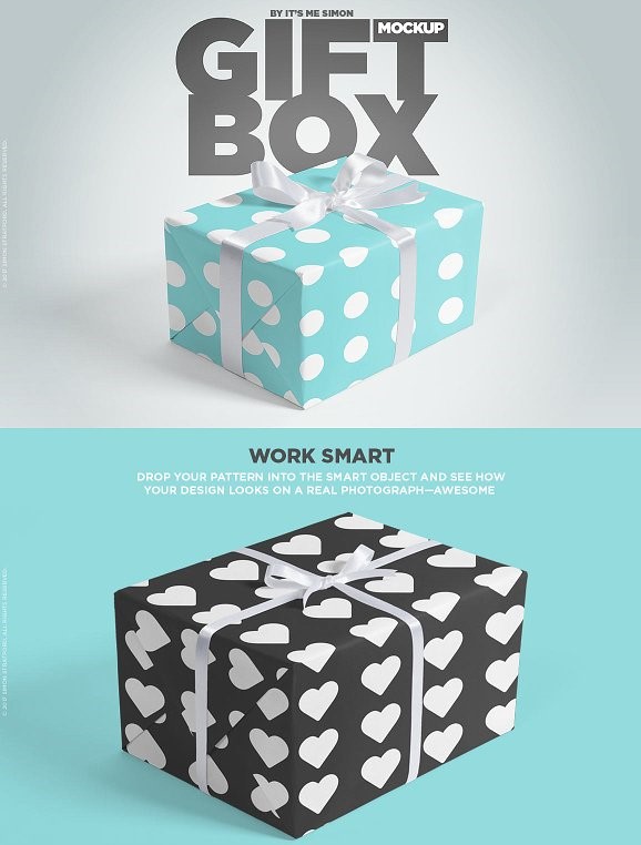 90+ Best Gift Box Mockup Templates | Free & Premium