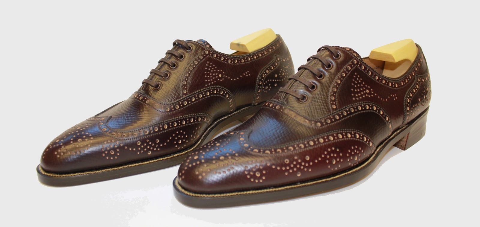 The Shoe AristoCat: GJ Cleverley - Grained Cordovan Full brogue for the ...