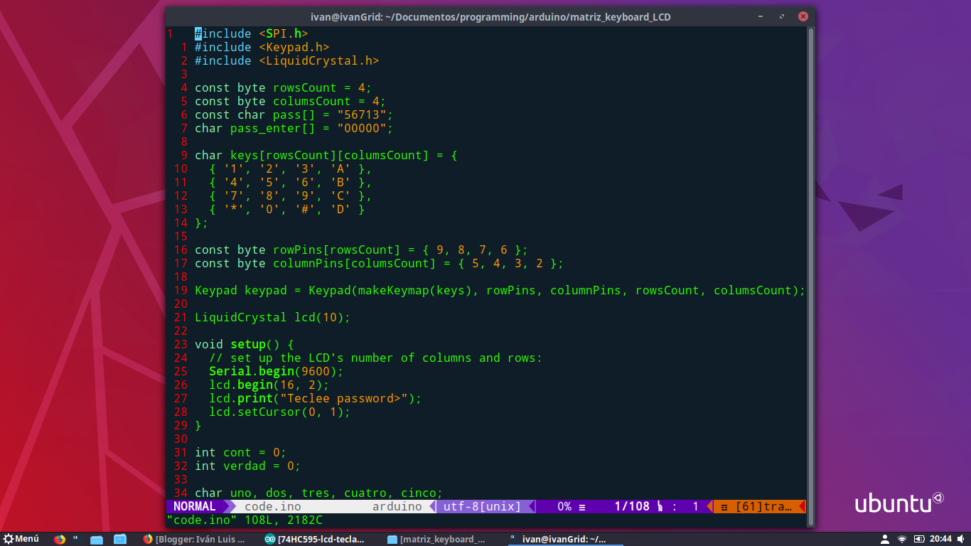 Programar Arduino desde editor VIM o NVIM - Makefile
