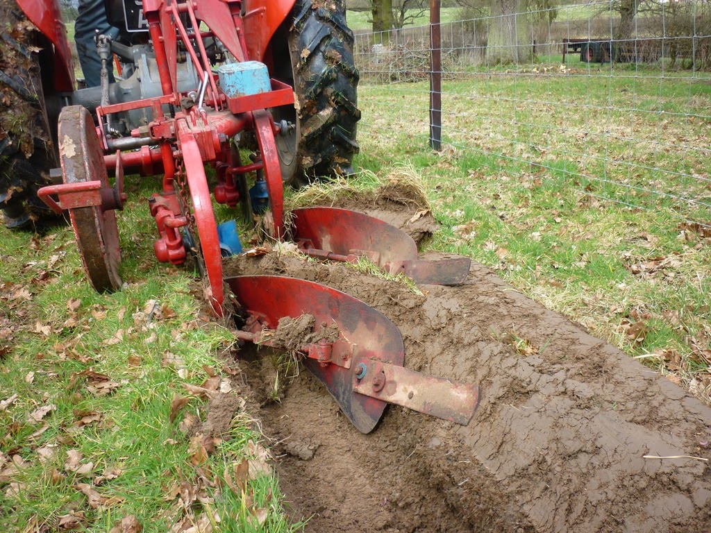 An English Homestead: Ploughing With A Two Furrow Competition David ...
