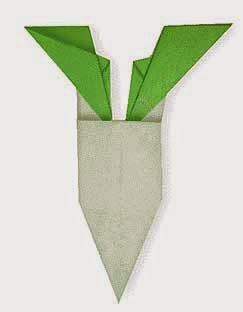 Oriental Radish - Easy Origami instructions For Kids