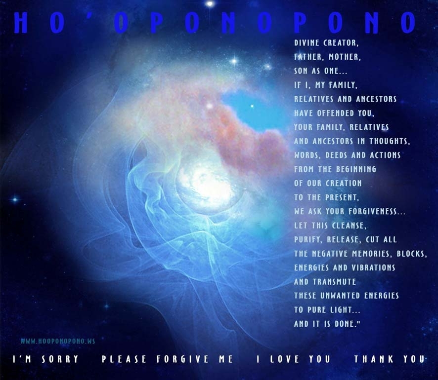 Abundance of Light CordCutting: Ho'oponopono Cleansing Prayer