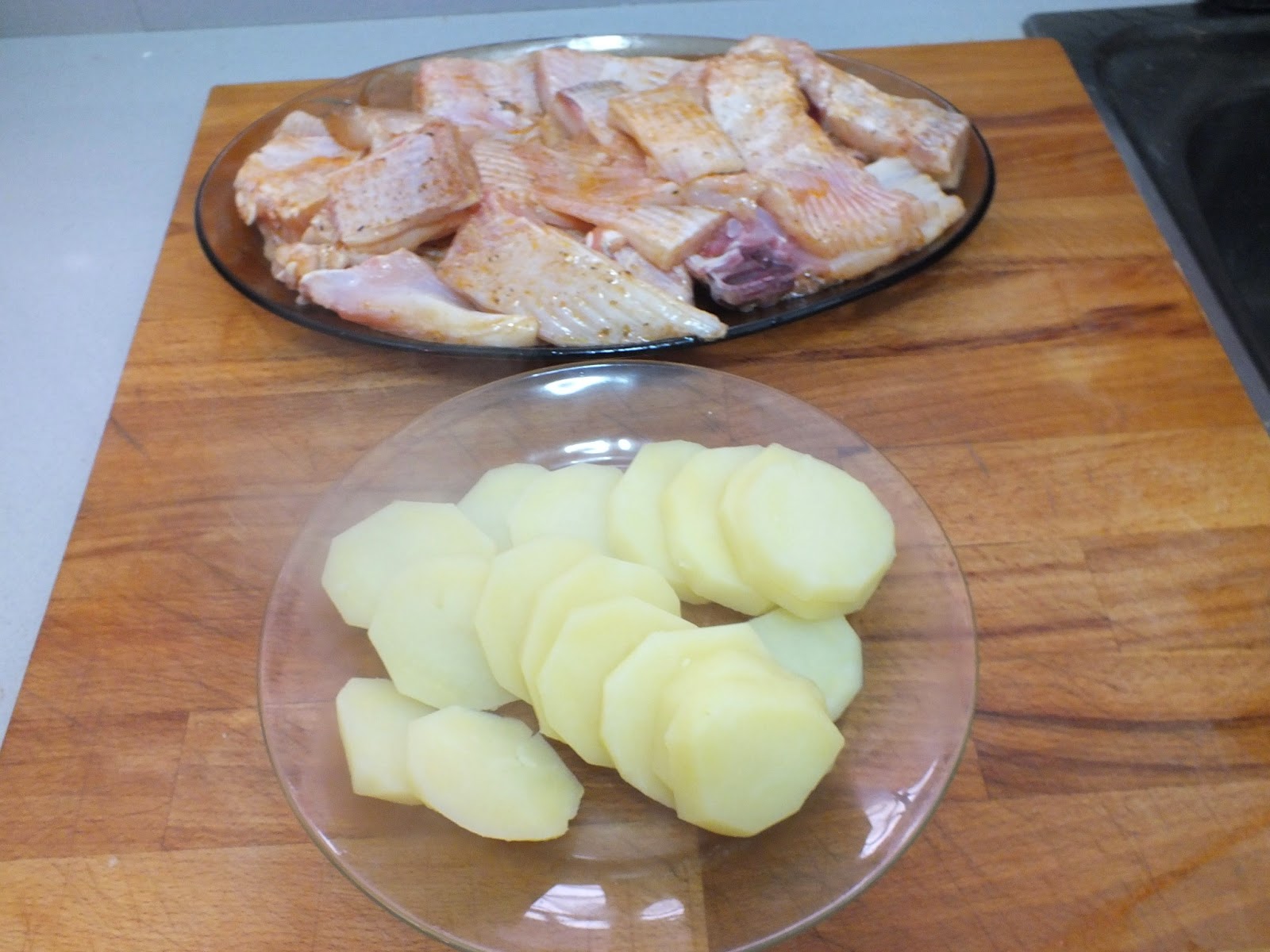 Escuela de cocina Pako Amor: PEZ RAYA EN ADOBO CON GUISO DE SALSA DE ...