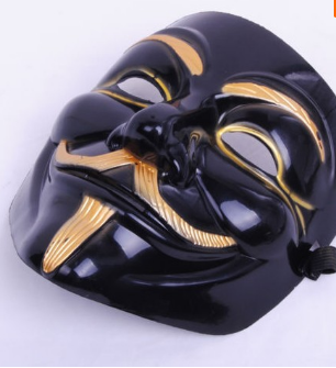 JUAL TOPENG ANONYMOUS V FOR VENDETTA : Topeng Vendetta GOLD EDITION
