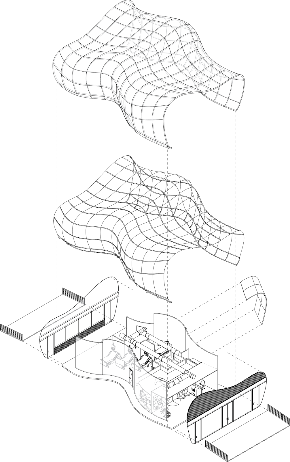 Arch Design 6: EXPLODED AXON