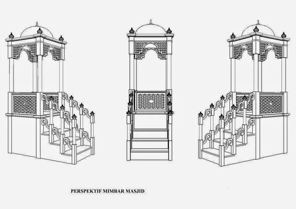 PANGGITA DESAIN: Contoh Pembuatan Mimbar Masjid