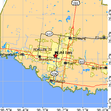 Mcallen Zip Code Map - United States Map