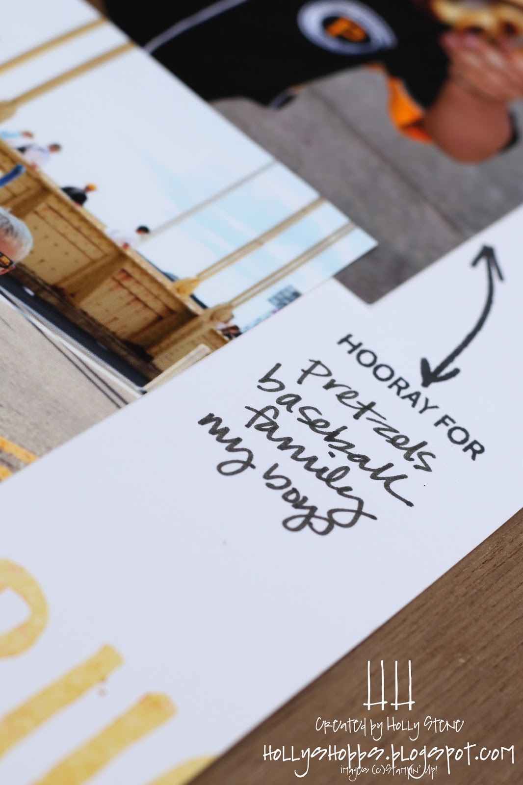 Paper Joy: Let's Go Bucs! A Baseball Page with Project Life