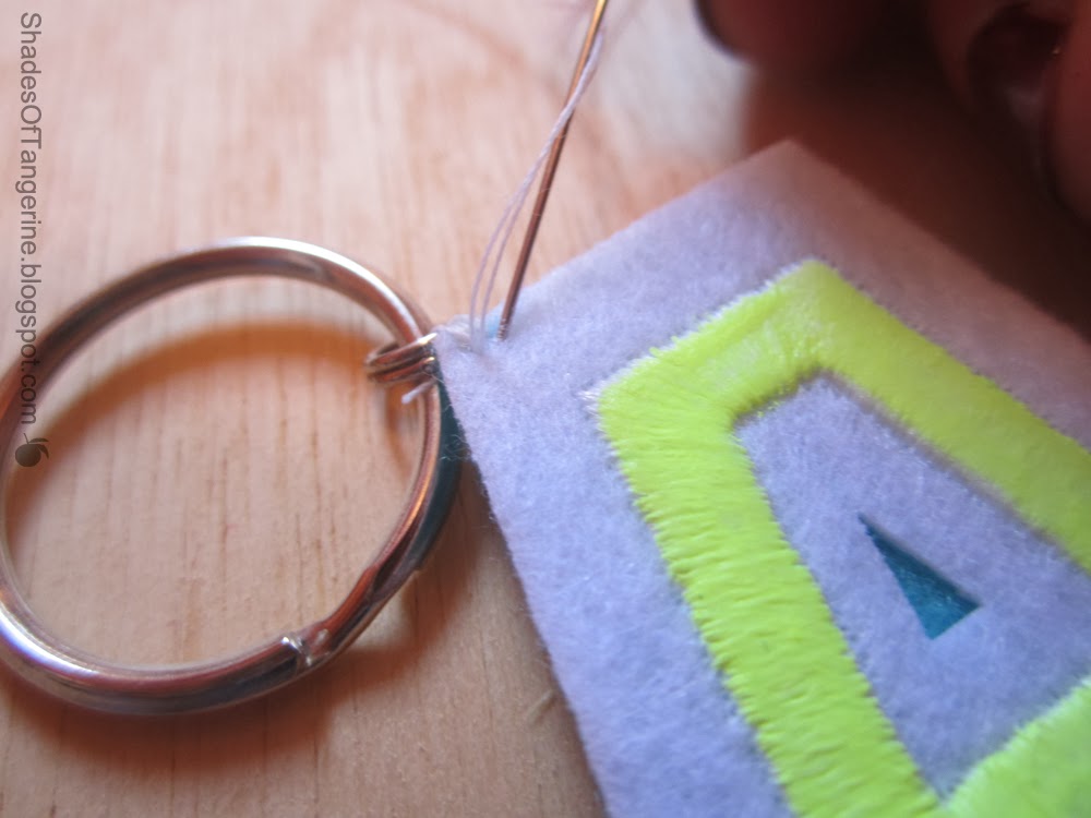 Shades Of Tangerine: Monogram Keychain (DIY)