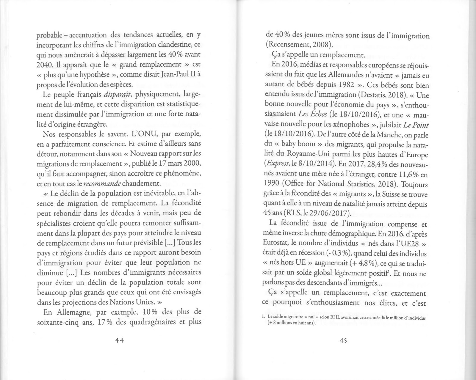 école : références: Laurent Obertone, La France interdite (2018)