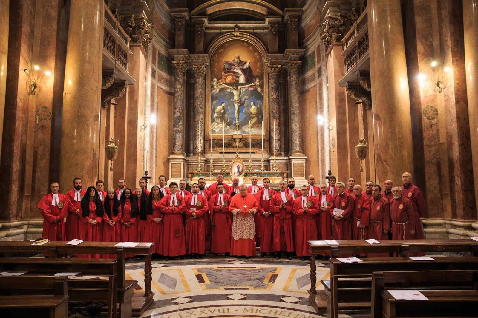 New Liturgical Movement: Card. Burke Inducts New Members of a ...