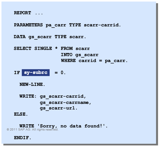 SapSystemsOfReza: TAW10 - BASIC ABAP LANGUAGE ELEMENT