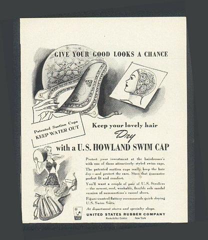 Badekappen - Badehaube - Bademützen und mehr : Badekappen in der Werbung