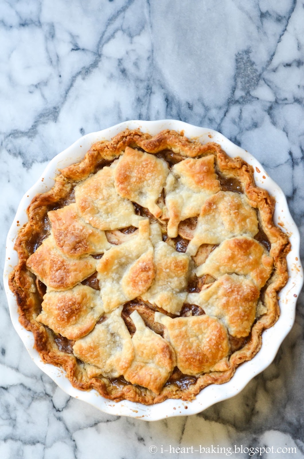 i heart baking!: fall leaf cutout apple pie