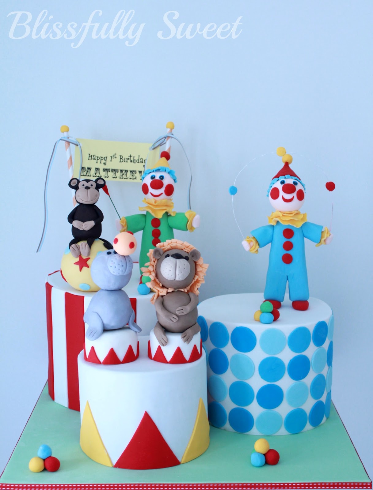Blissfully Sweet: A Funky Little Circus Cake