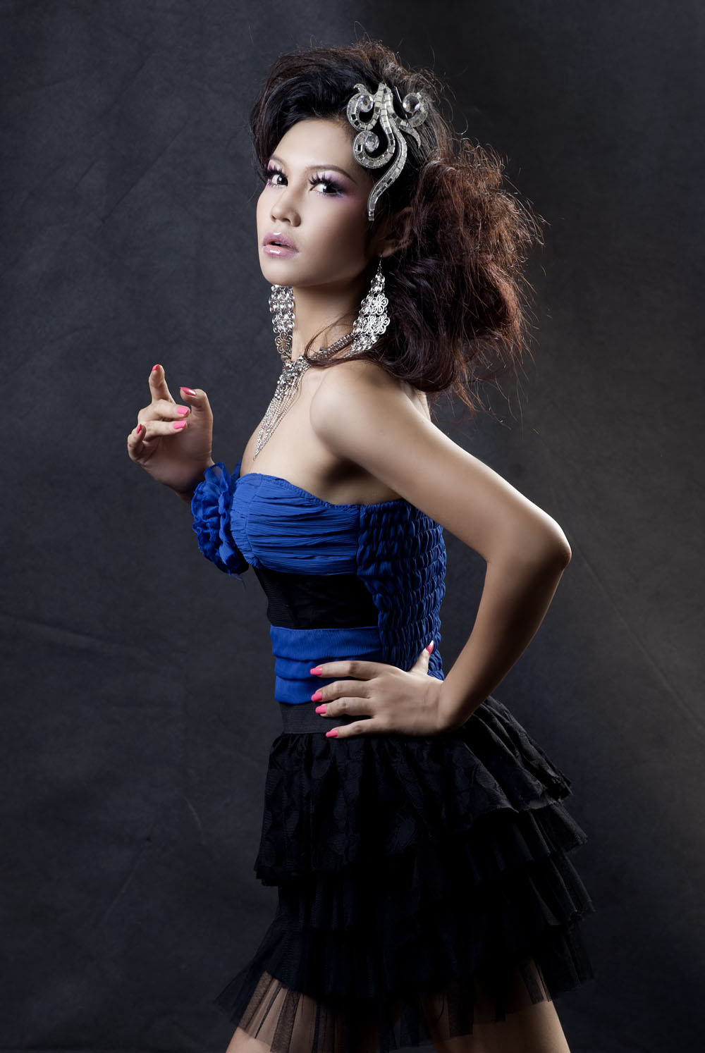 Arloo's Myanmar Model Gallery: Soe Pyae Pyae San - Hot in Blue
