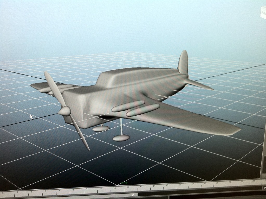 Michelle's Art: Maya Project: Plane