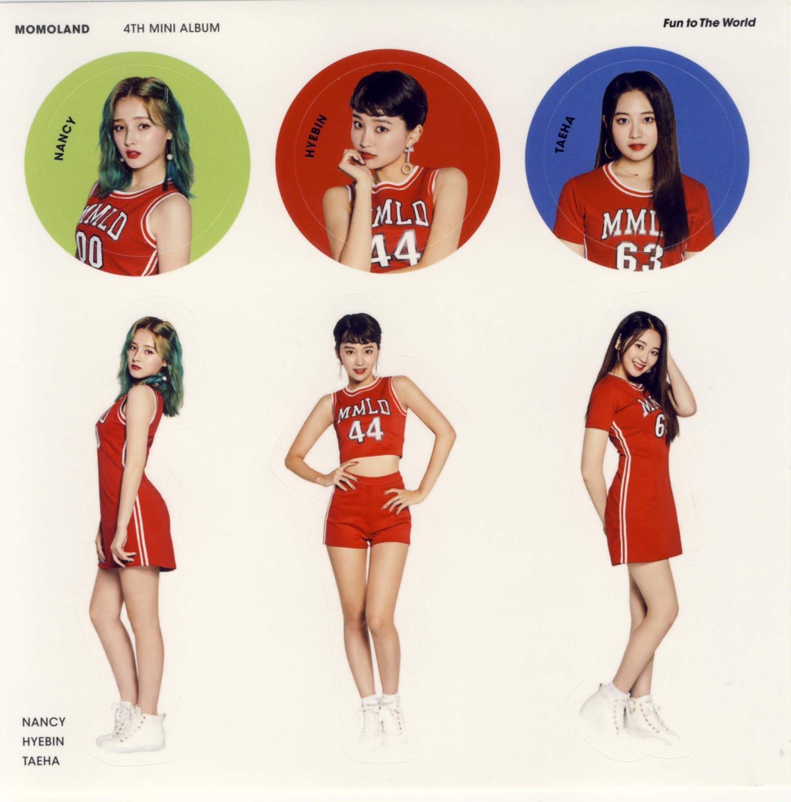 kpop scans: Momoland - fun to the world stickers