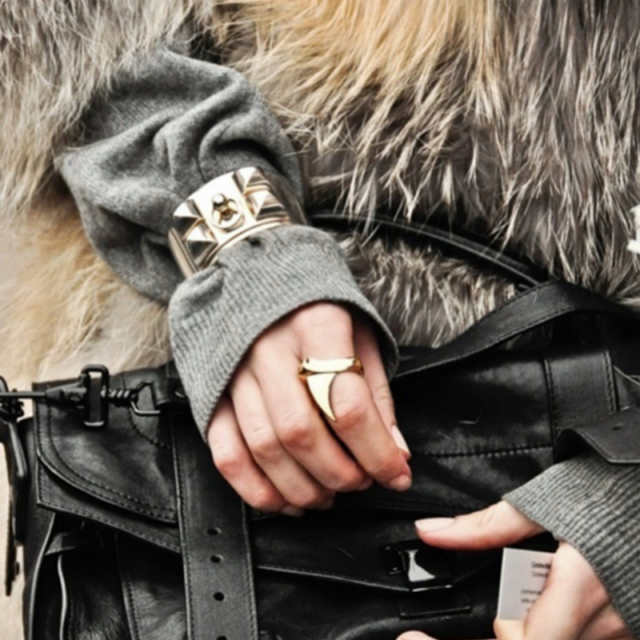 Couture Carrie: CC Trendspotting: Bracelet Over Sleeve!