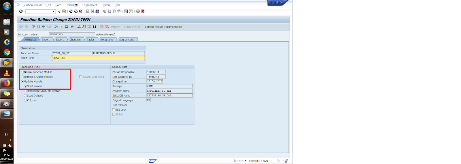 Sap For Abapers How To Create Update Function Module And Invoke It In Normal Program
