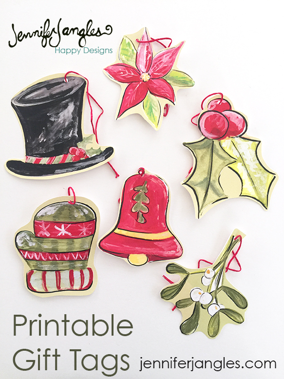 Jennifer Jangles Blog: Printable Holiday Gift Tags