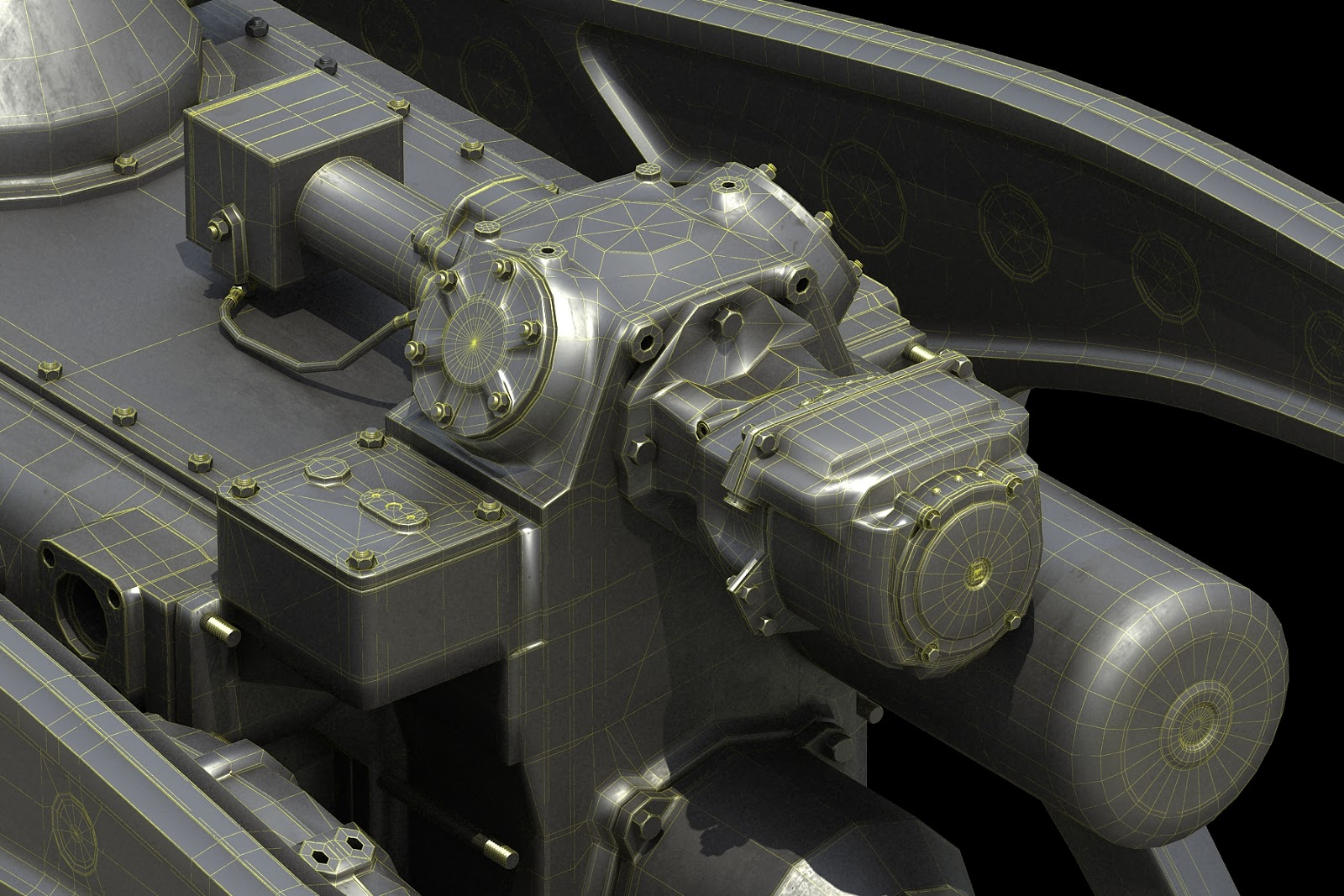 Luftwaffe Lovers: 3D MODELING: Messerschmitt Bf109, engine DB 605D ...