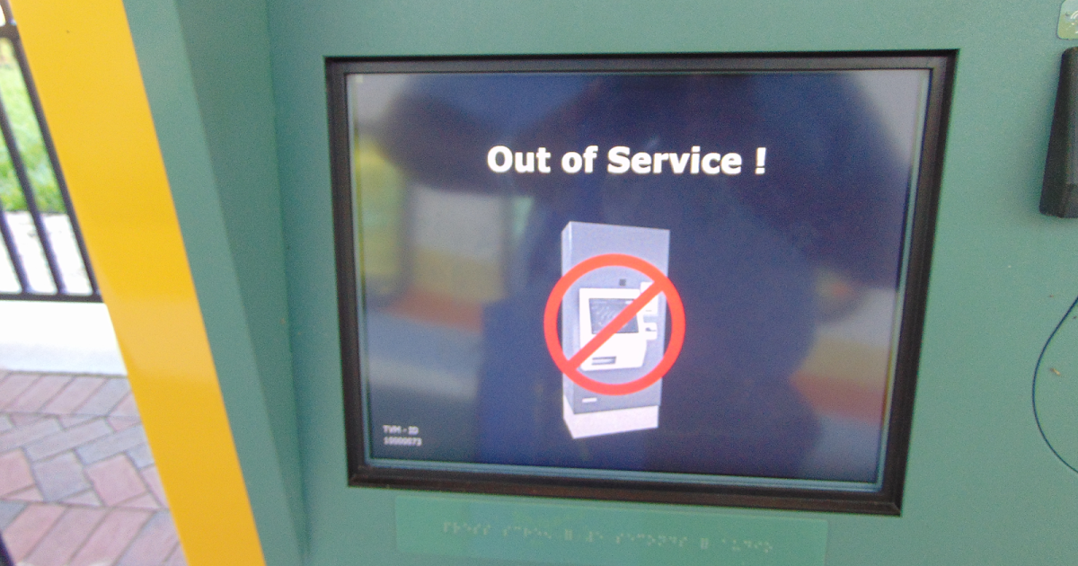 Riding The Rail: What to do when the ticket vending machines aren't ...