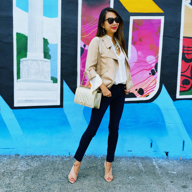 Neutrals with Ann Taylor - Red Soles and Red Wine