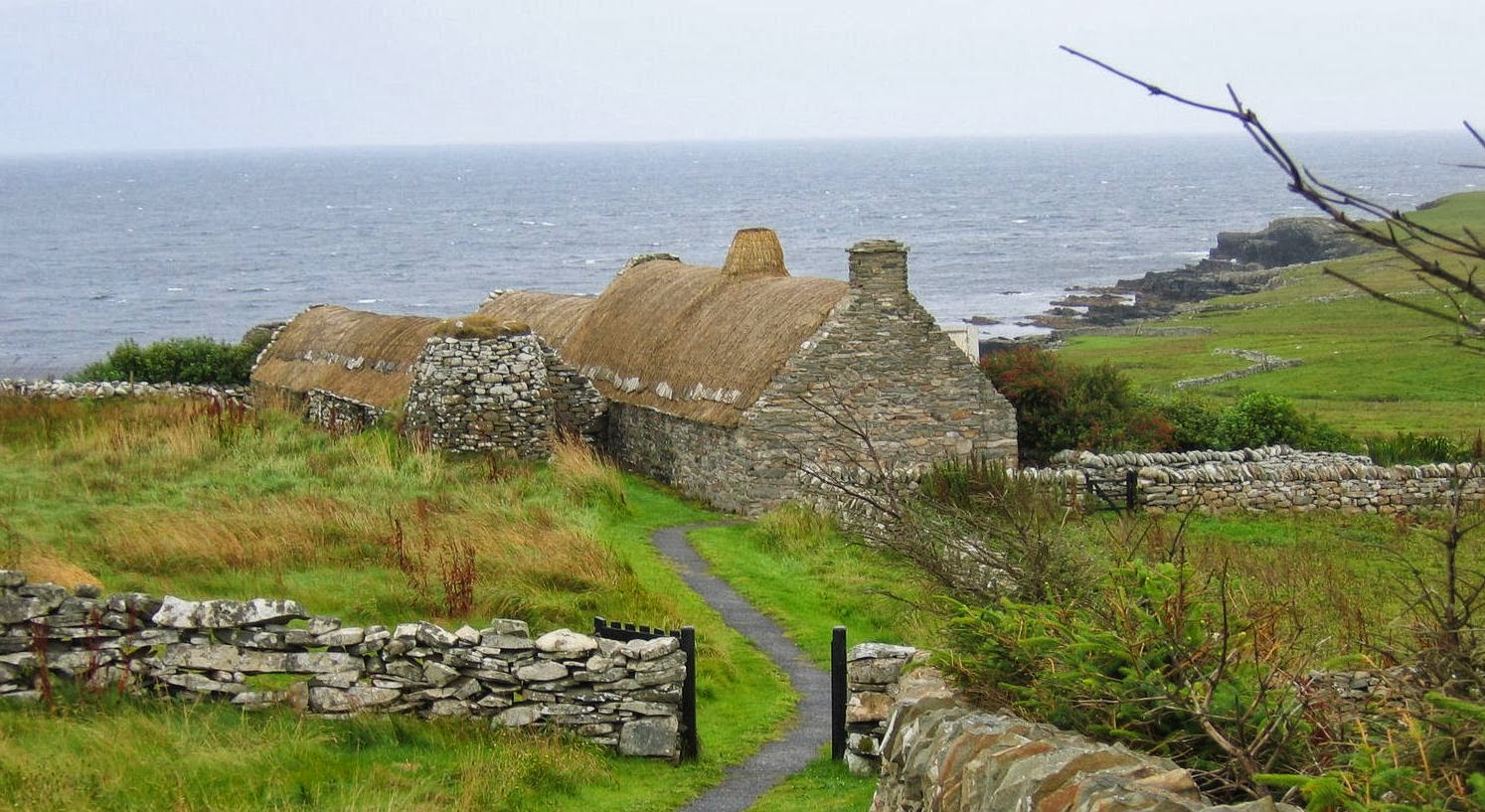 I vesterveg: The Croft House Museum, Shetland