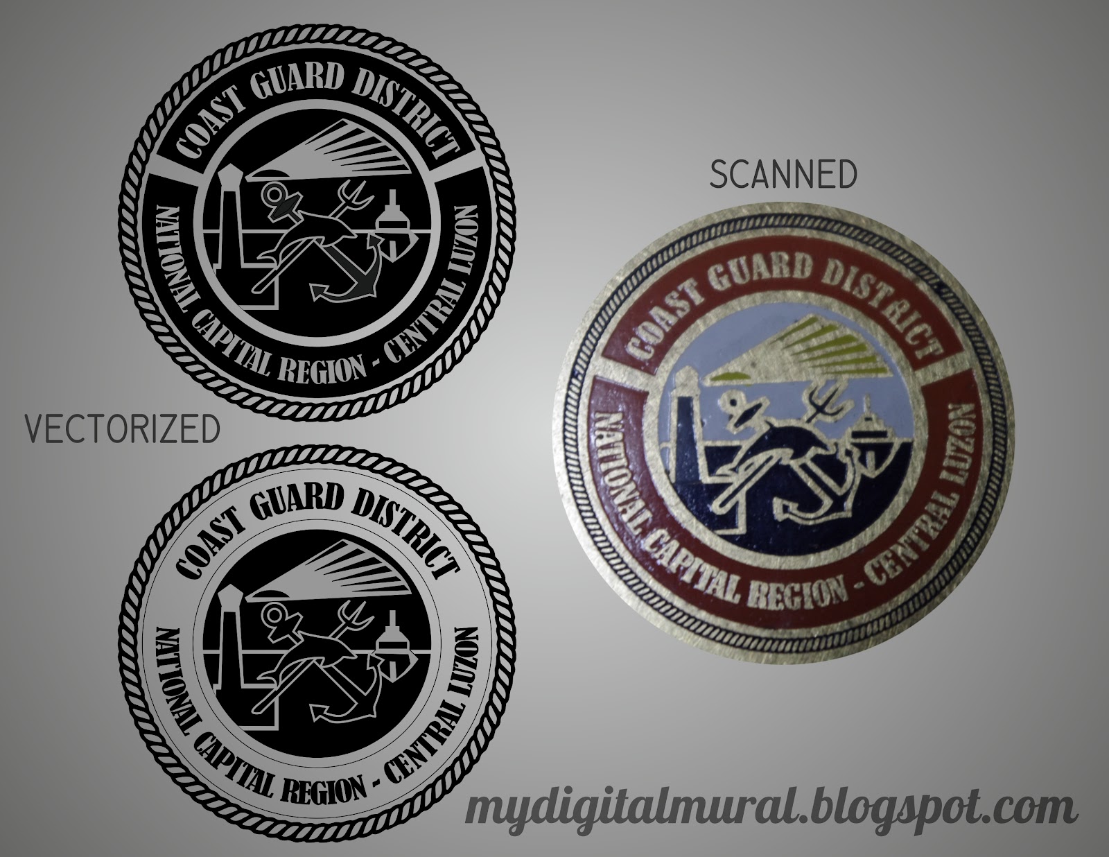The Printer's Hub: Logo for Philippine Coast Guard Plaque