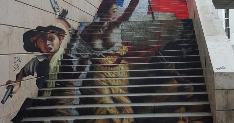 Vis ma vie à Paris: Fresque tableau Delacroix 13ème