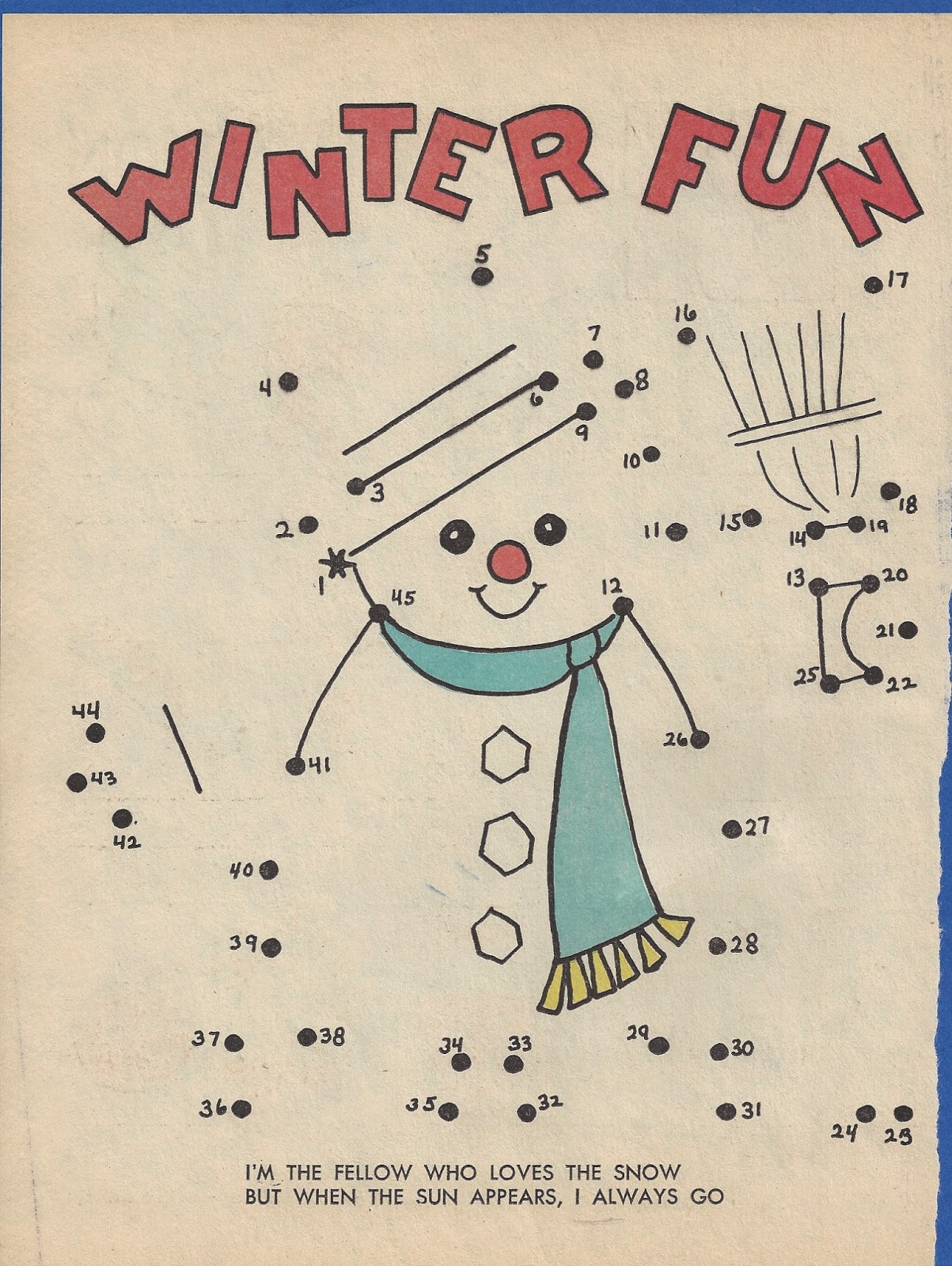 ELEMENTARY SCHOOL ENRICHMENT ACTIVITIES: SNOWMAN DOT TO DOT