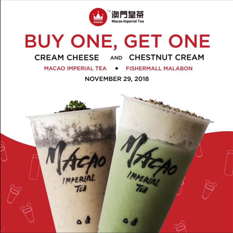 Manila Shopper: Macao Imperial Tea Fisher Mall Malabon Opening Promo ...