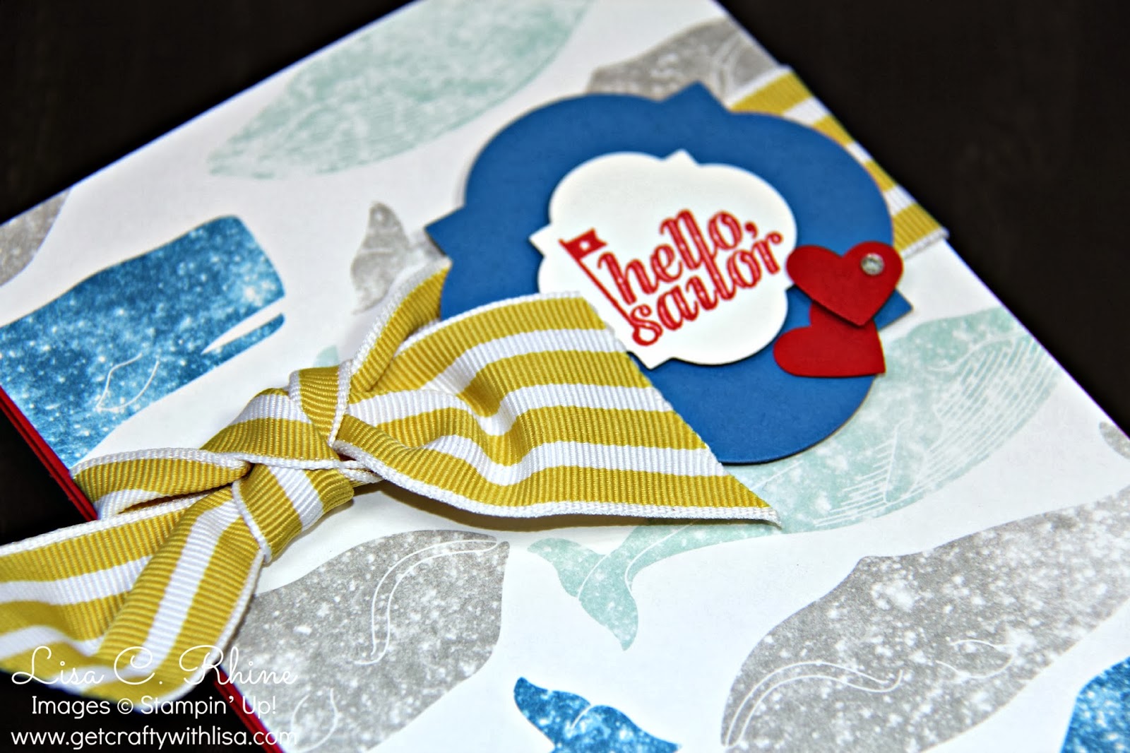 Get Crafty with Lisa: Hello Sailor Valentine Card & BLOG CANDY!