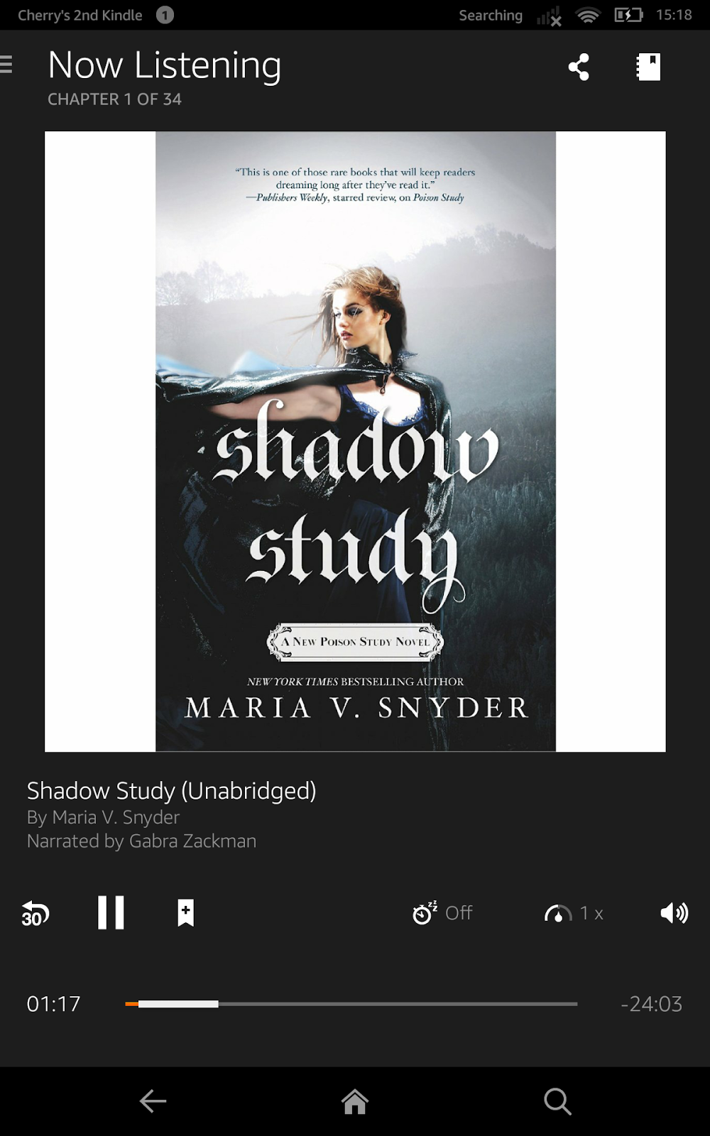 Cherry Mischievous: Review: SHADOW STUDY