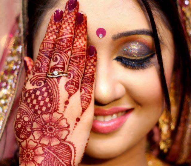 Beautiful Latest Simple Arabic Pakistani Indian Bridal Girl Mehndi ...