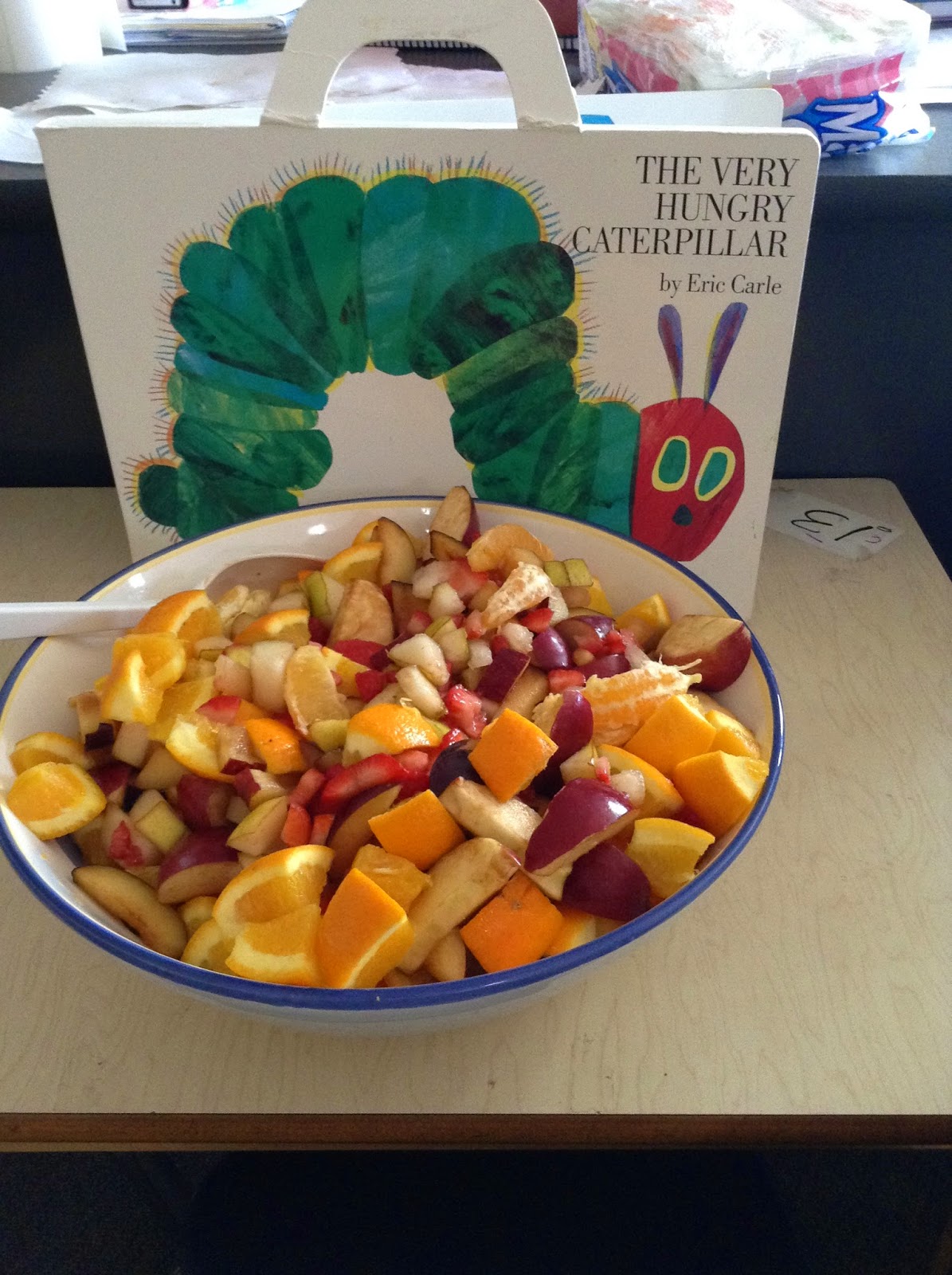 Mrs. Sample's Kindergarten: Very Hungry Caterpillar Fruit Salad