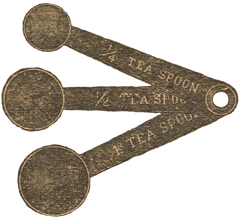 Antique Graphics Wednesday - Measuring Cup & Spoons - Knick of Time
