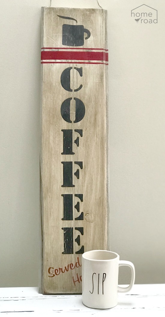Vertical Cafe Sign