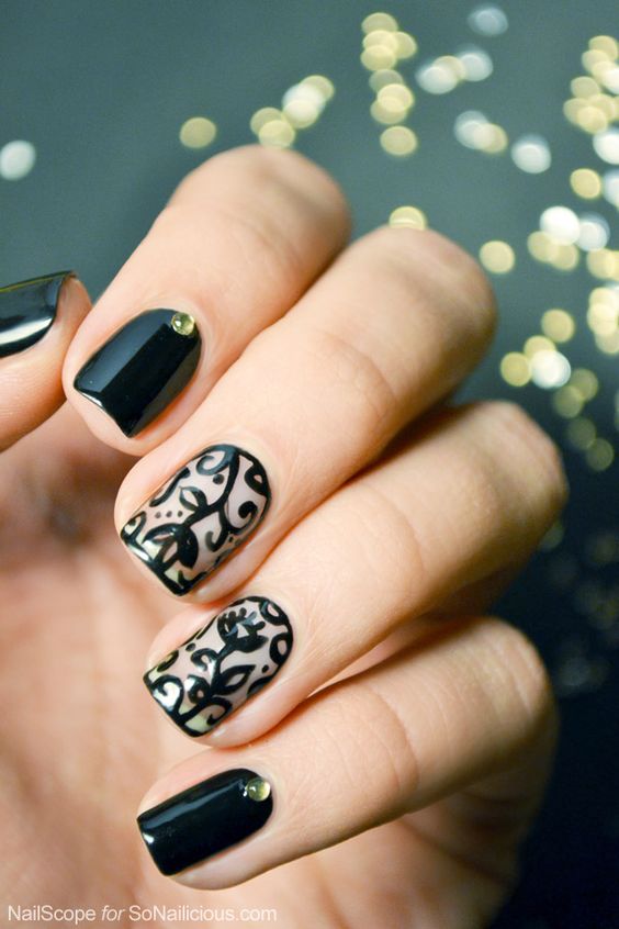 Five Amazing Lace Nail Art Designs - trends4everyone