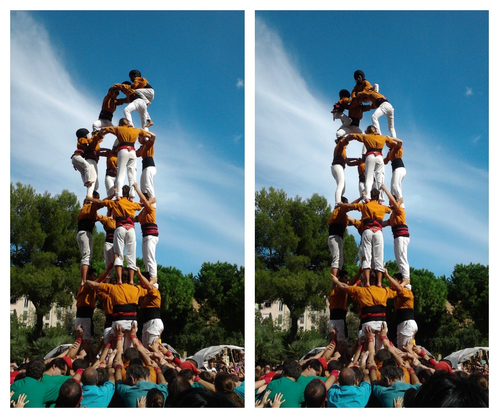 Els castells czyli wieże z ludzi - Justyna en Barcelona