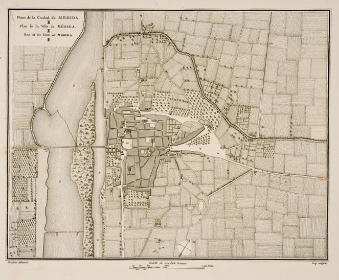 Eméritos: MÉRIDA VISTA POR LABORDE - VOYAGE PITTORESQUE: 1800 - 1805